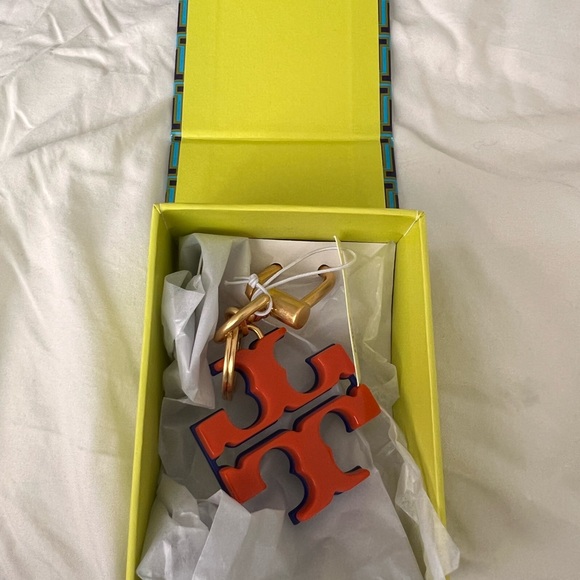 Tory Burch | Accessories | Tory Burch Orange And Gold Key Holder | Poshmark